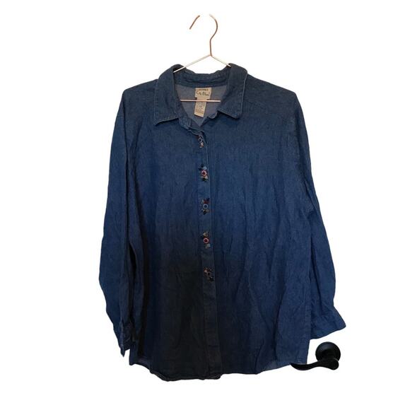 Koret | Tops | Vintage Koret Blues Western Denim Button Down ...